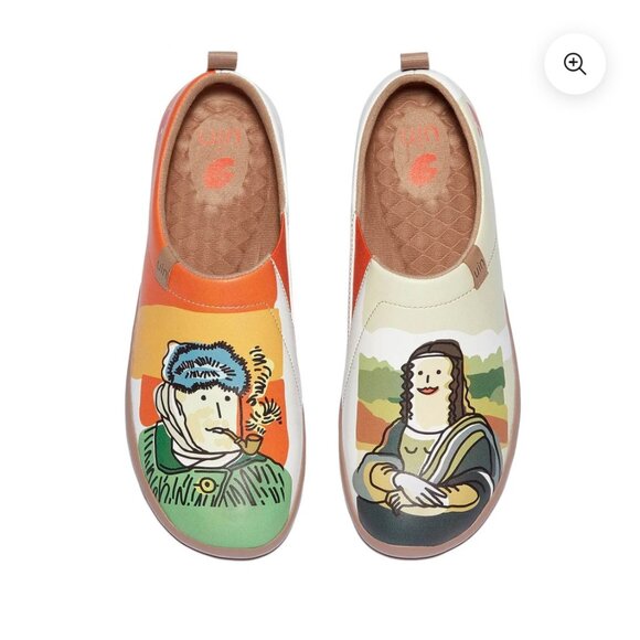 UIN | Shoes | New Nib Uin Shoes Slip On Van Gogh Mona Lisa Toledo Size ...